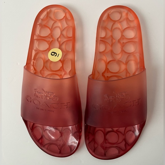 Coach | Shoes | Coach Ulyssa Waterresistant Ombre Jelly Pool Slides 9 ...